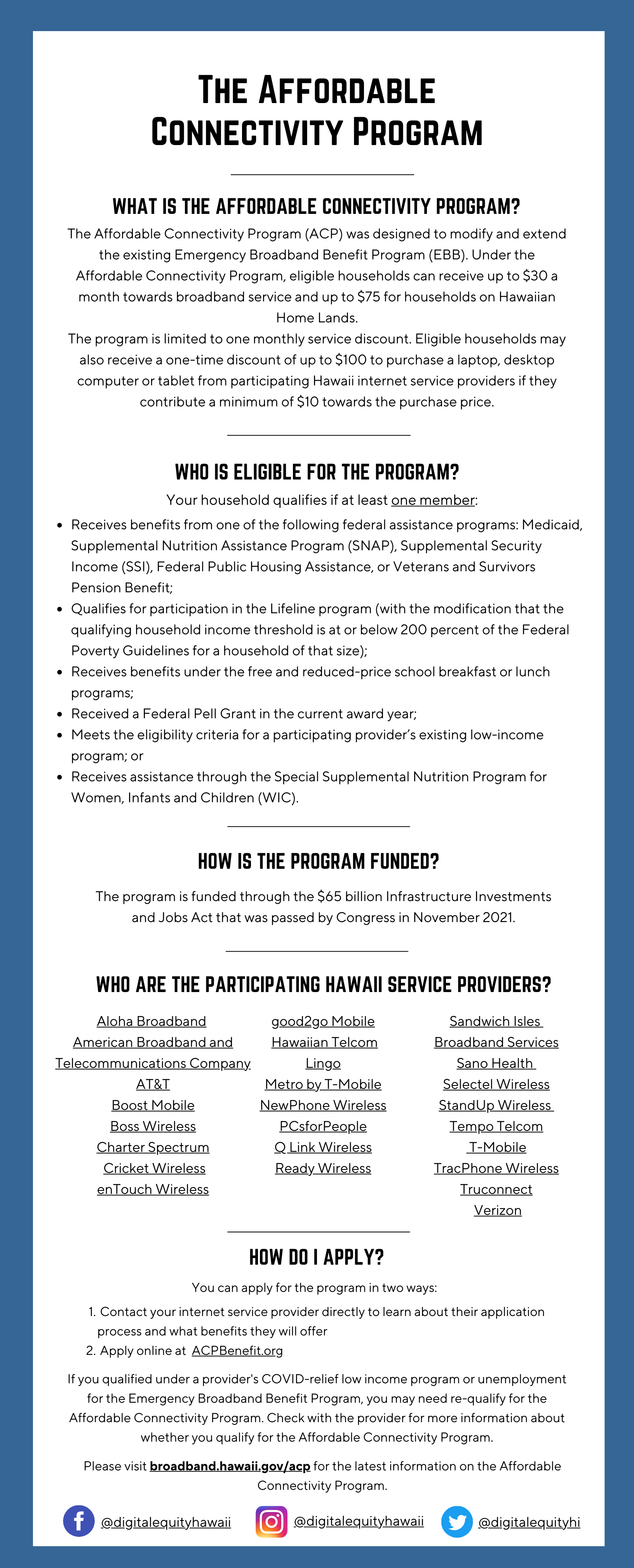 DAGS – Hawaiʻi Broadband Office | Affordable Connectivity Program